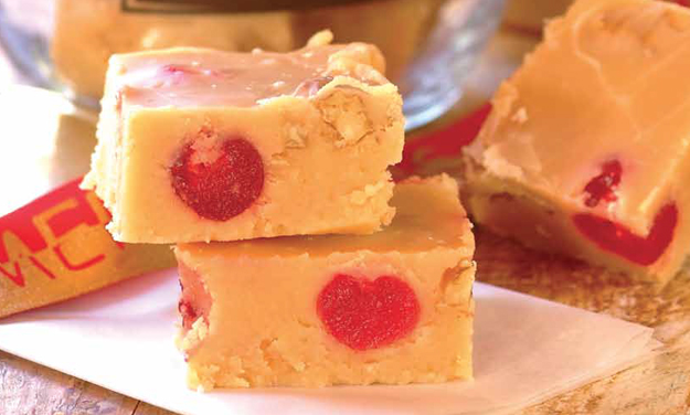 Easy Nut and Cherry Fudge Recipe | Bake with Stork