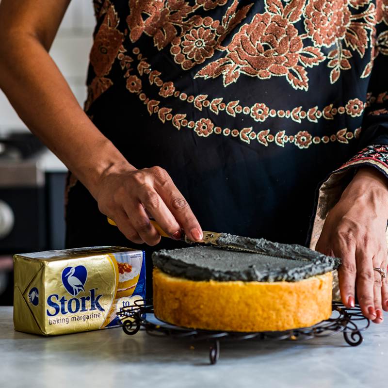 Double Fudge Burfee Cake Recipe | Bake with Stork