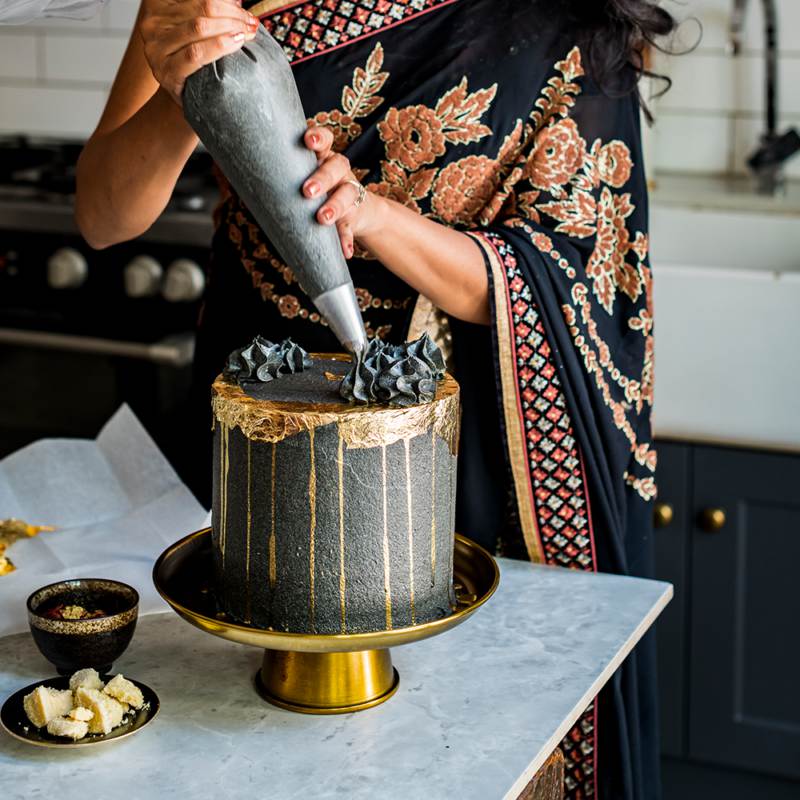 Double Fudge Burfee Cake Recipe | Bake with Stork