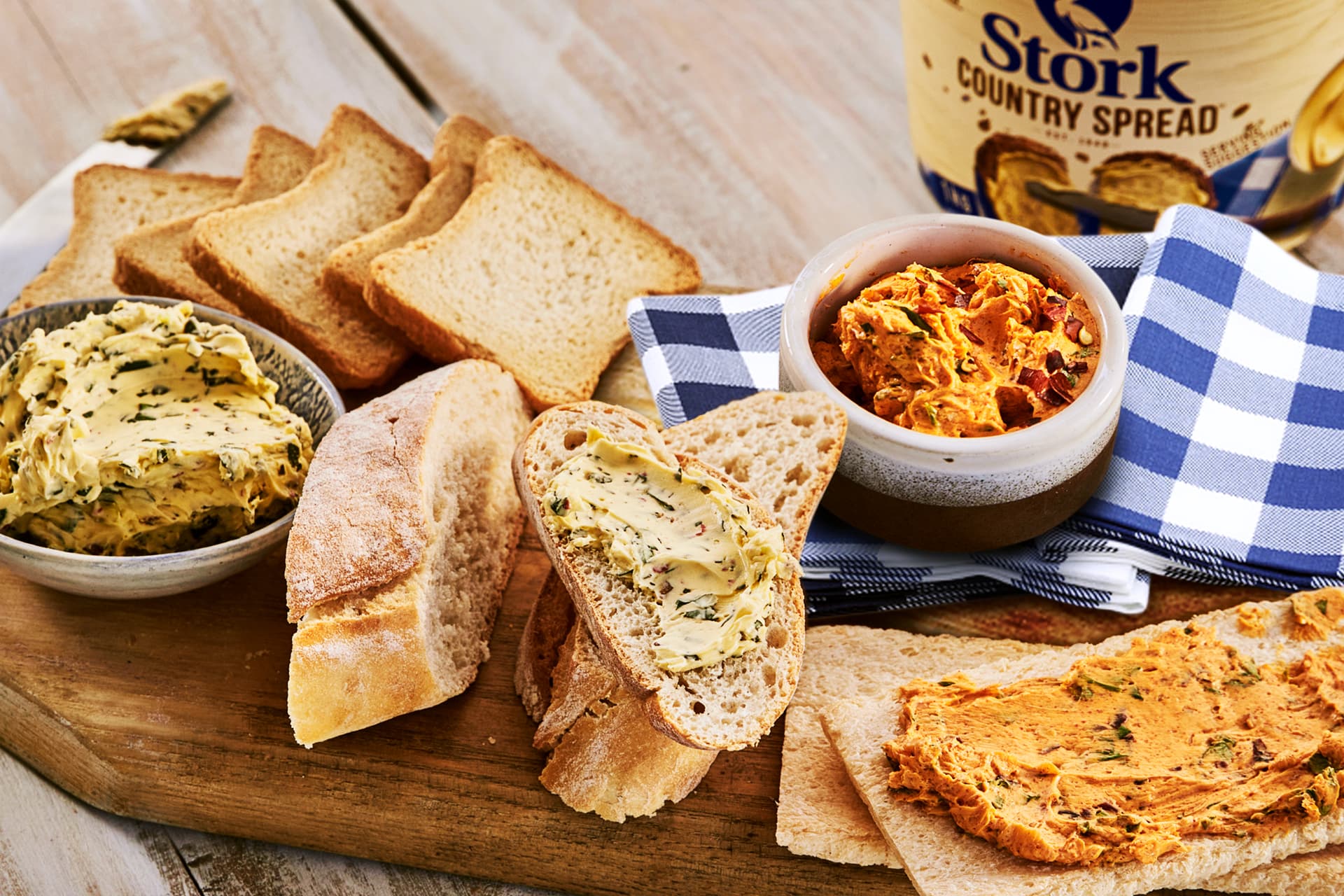 Flavoured Spreads using Stork Country Spread - Stork