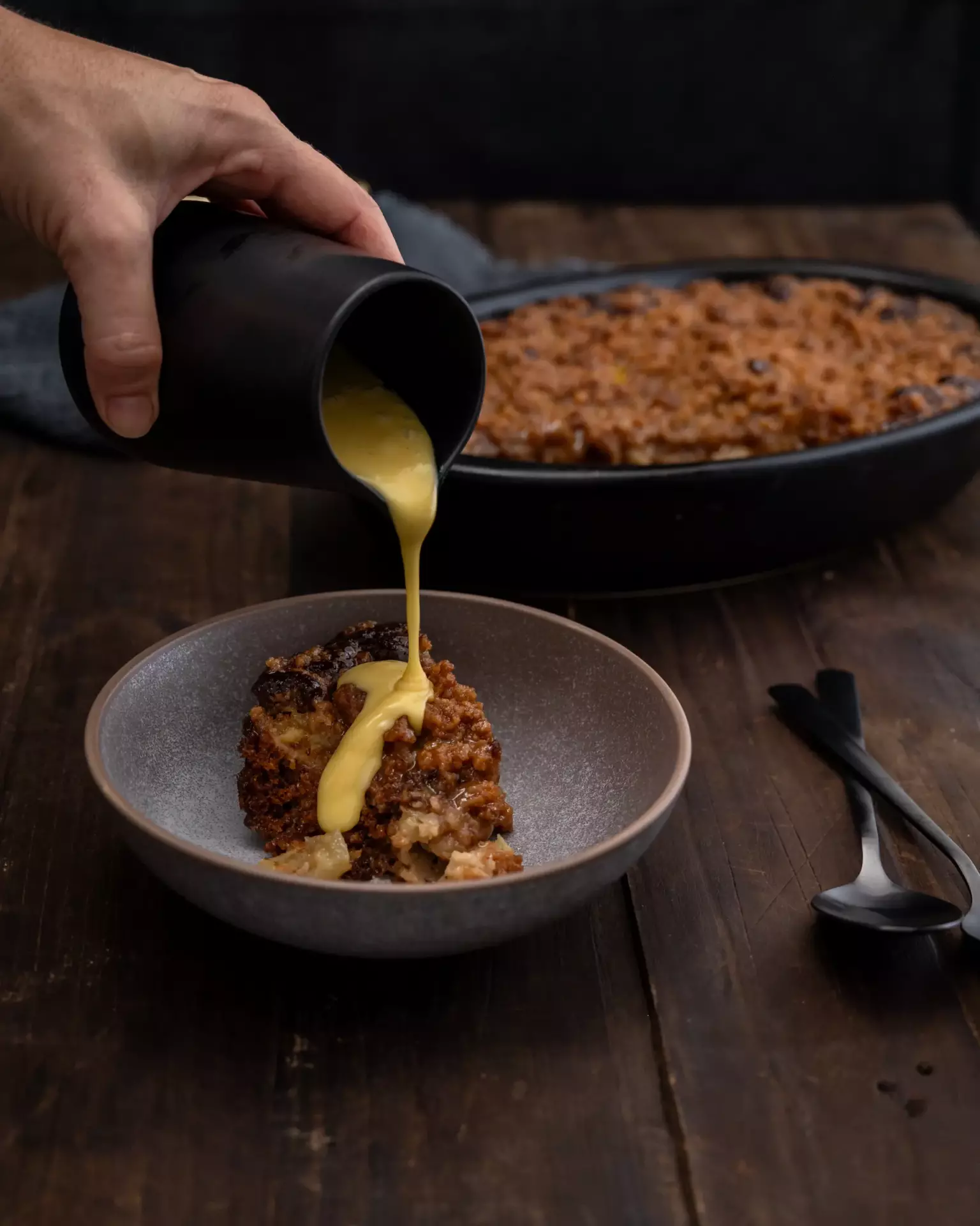 Apple Crumble Malva Pudding (with Maas) - Stork