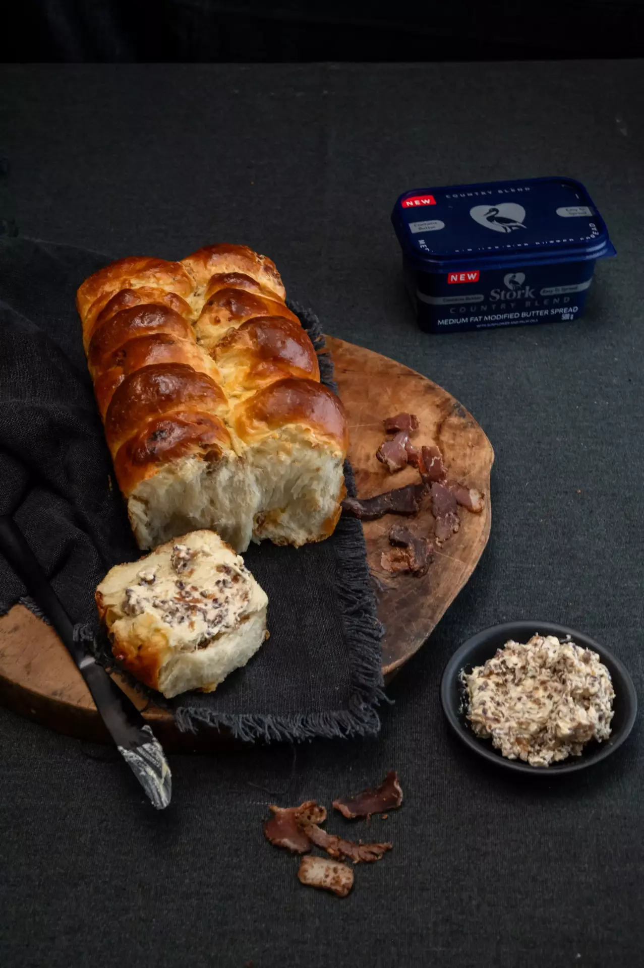 Biltong & Cheese Pull-Apart Brioche - Stork